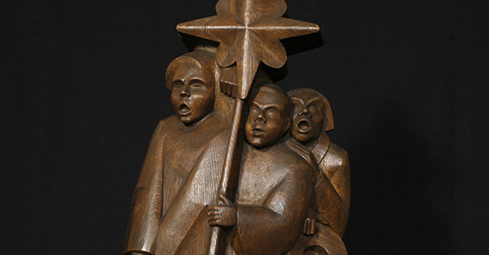 “Carolers / Kolędnicy” by Karol Tchorek (1904-1985), Return to the PMA
