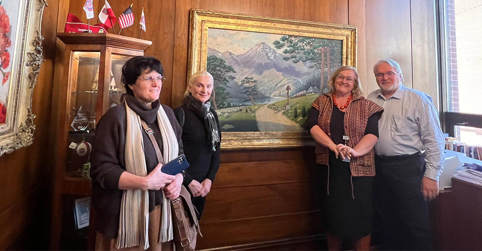 Prof. Anna Mlekodaj and Maria Krzeptowska Visit the PMA